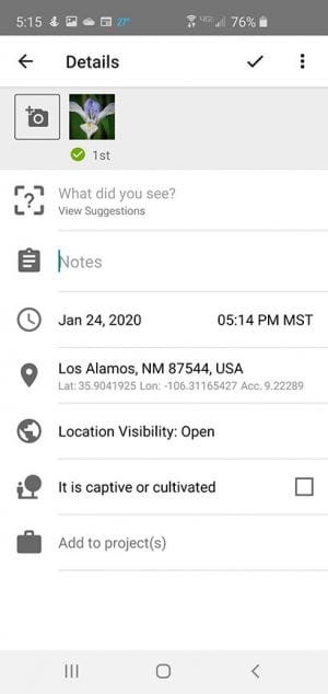 How to Use iNaturalist – Pajarito Environmental Education Center