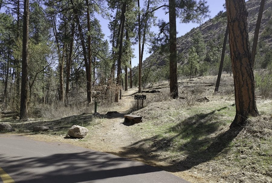 Trail-entrance – Pajarito Environmental Education Center
